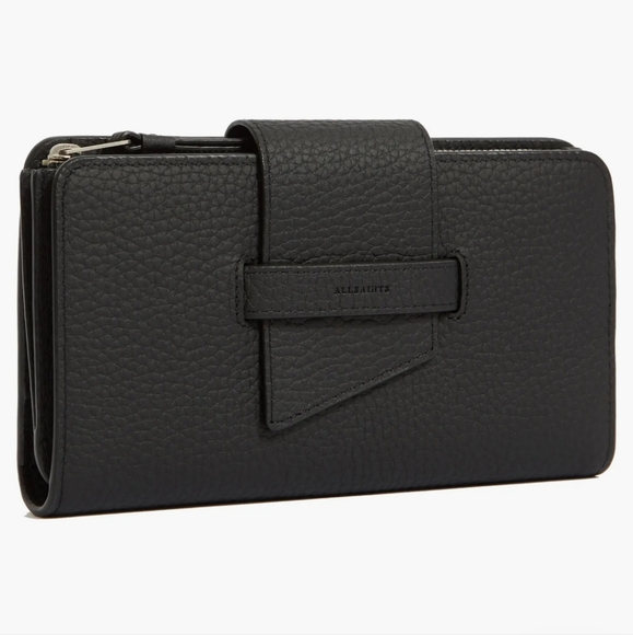 All Saints | Bags | All Saints Ray Leather Wallet In Black | Poshmark